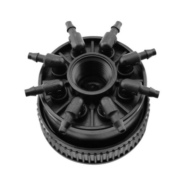 Hydro Flow Octa-Bubbler 10 GPH Per Outlet - Red High Flow Bubbler, Pac