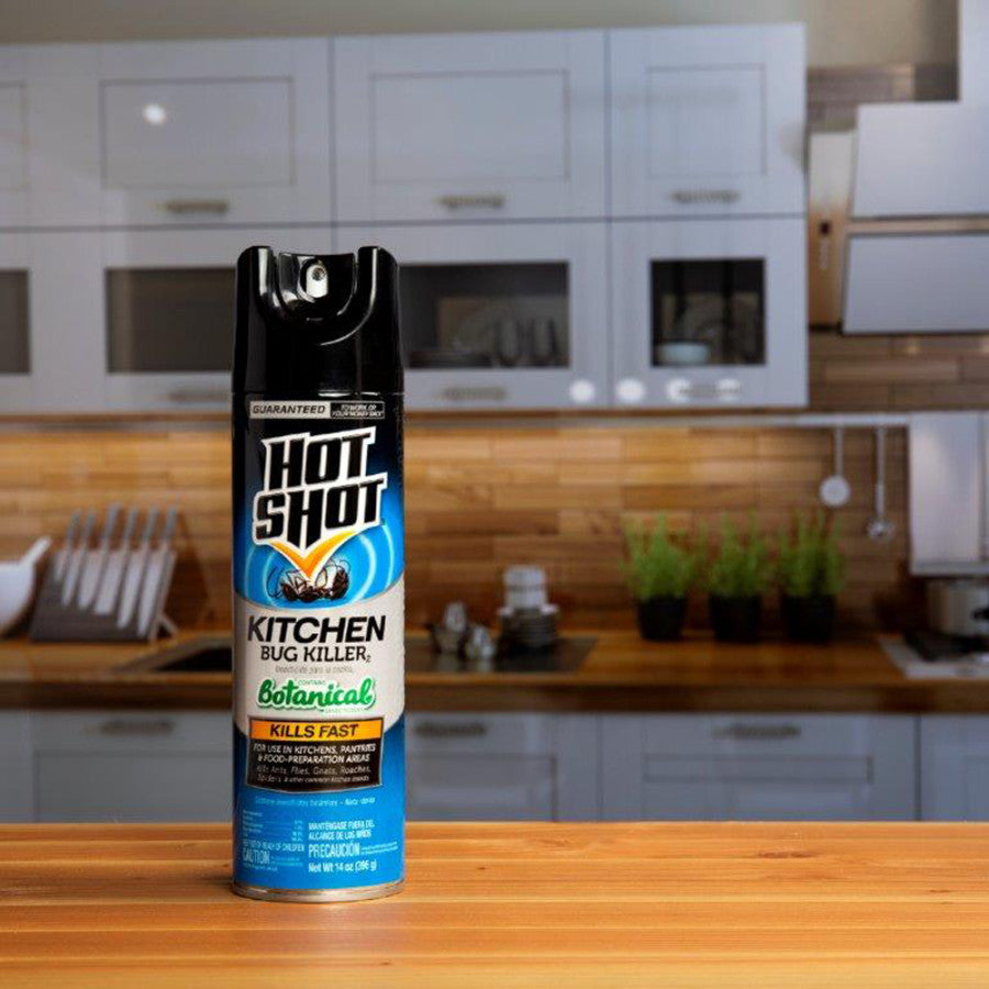 Hot Shot Kitchen Bug Killer Spray Botanical Insecticide-14 oz