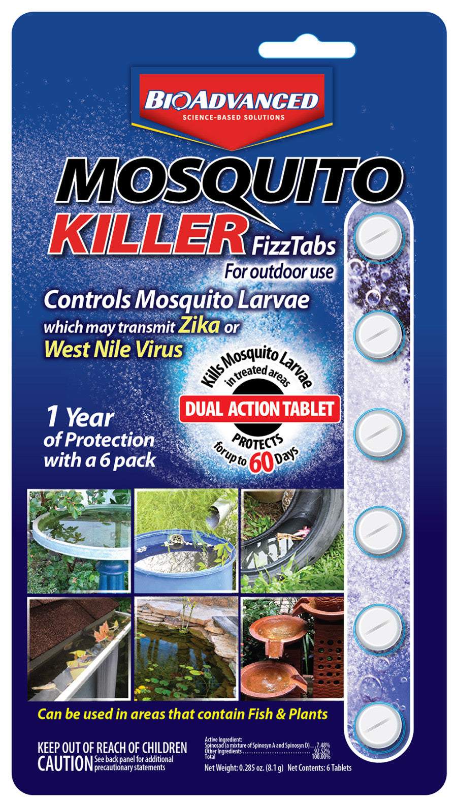 BioAdvanced Mosquito Killer Fizz Tabs-0.285 oz