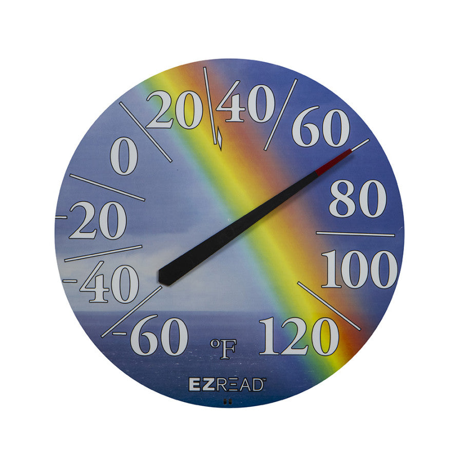 E-Z Read Dial Thermometer-with Rainbow, Multi, 12.5 in