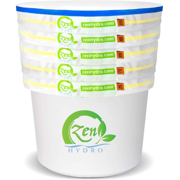 iPower 5-Gallon Herbal Ice Bubble Hash Mesh Essence Extractor Kit Filt