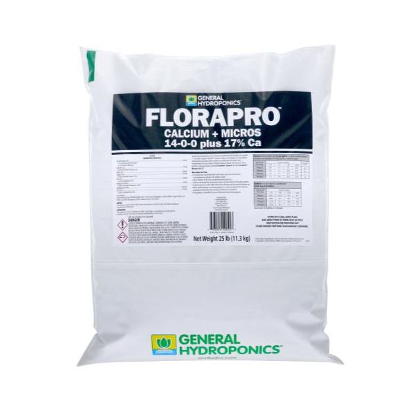 General Hydroponics FloraPro Calcium + Micros Soluble 25 lb bag