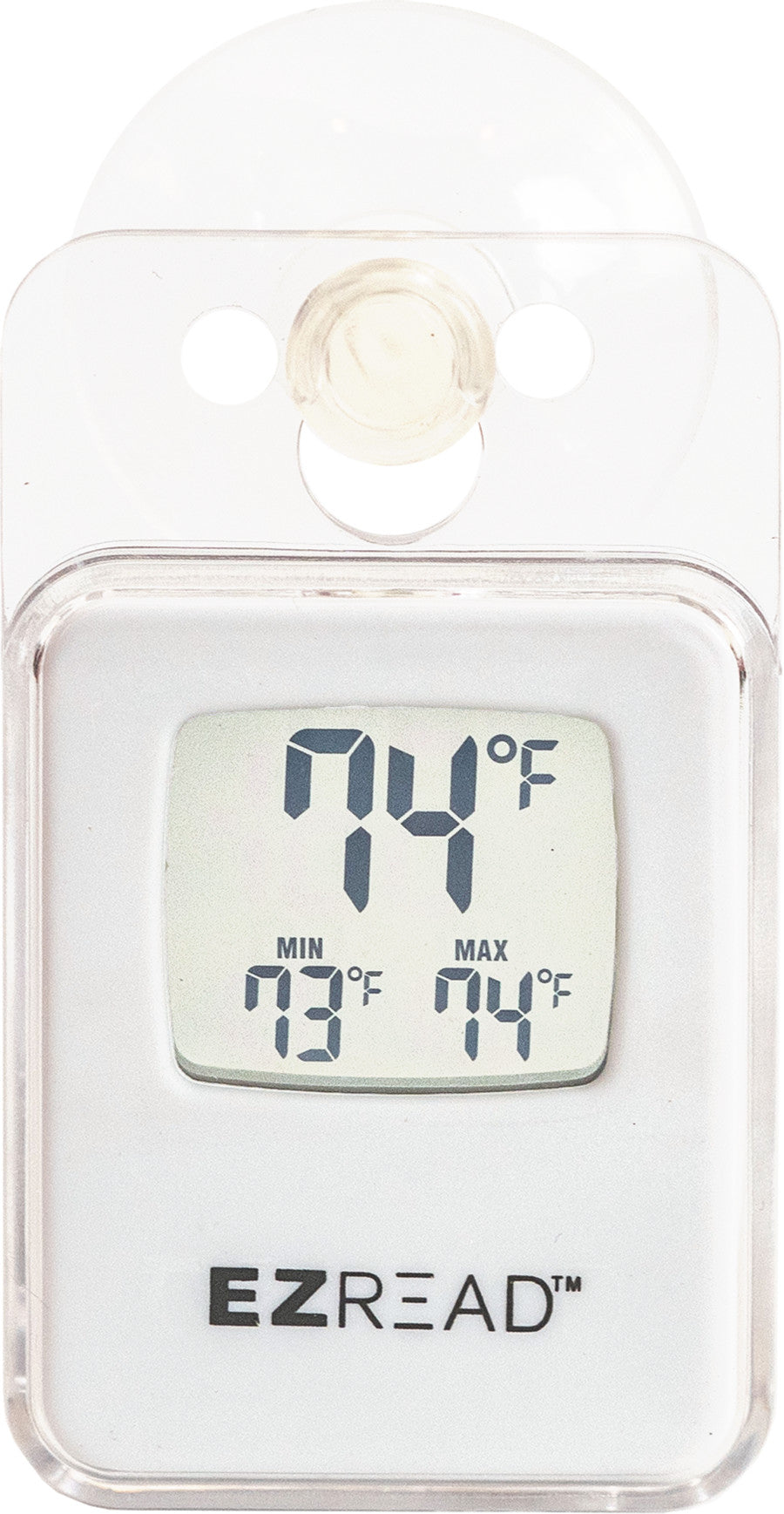 E-Z Read Digital Suction Cup Thermometer w/Min/Max-White, One Size