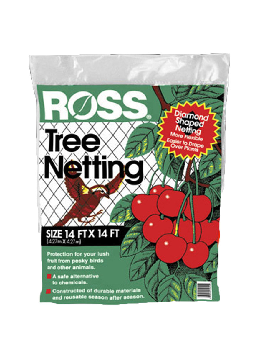 Ross Tree Netting & Bird Plant Protection-Black, 14Ft X 14 ft