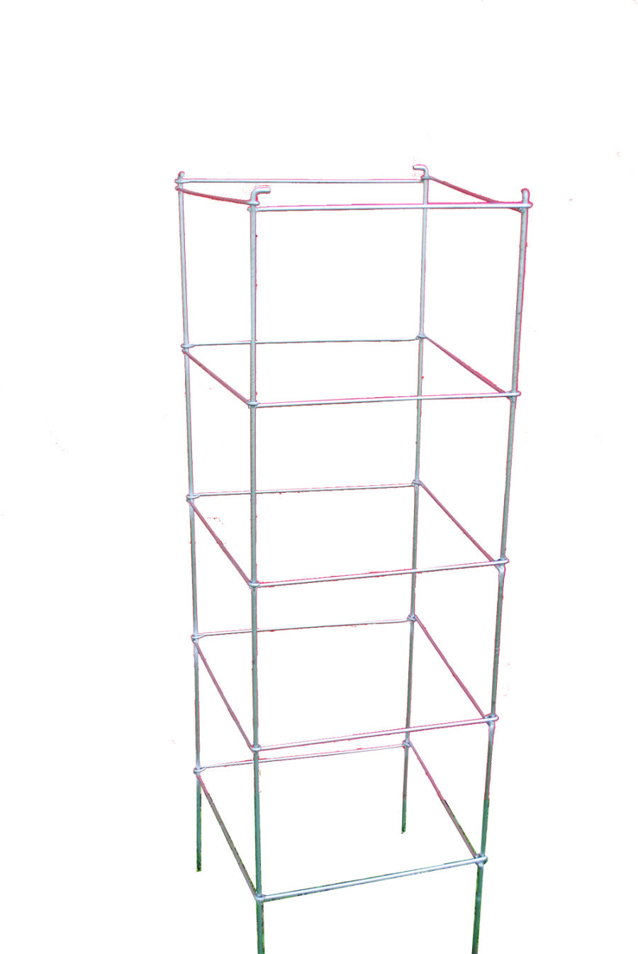 Midwest Wire Works Collapsible Square Cage 4-Leg Heavy-Duty-Galvanized