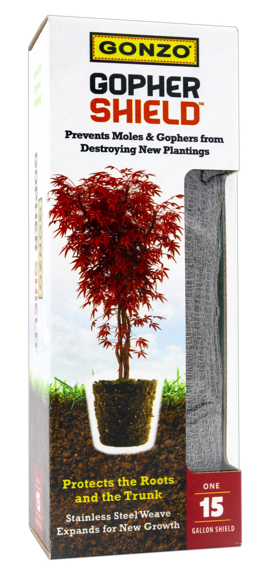 Gonzo Gopher Shield for Moles, Gophers & Voles Steel-1 pk, 24In X 28 i